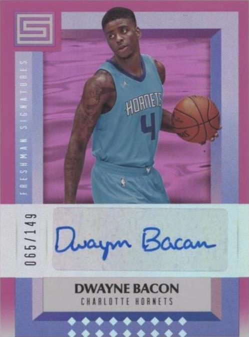 2017-18 Panini Status - Freshman Signatures Dwayne Bacon #FS-DBF Pink ...