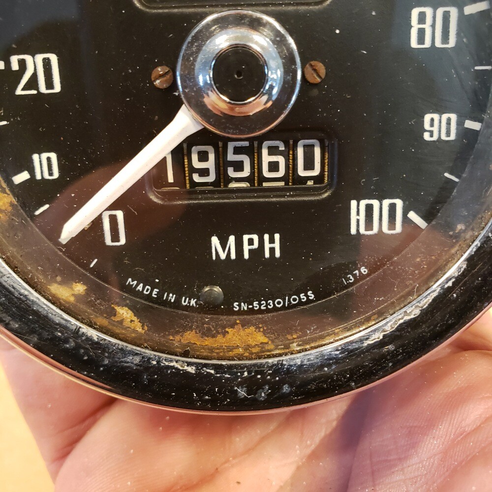 OEM MG Midget 1972-74 Original Speedometer Gauge 100mph Smiths Sn5230 ...