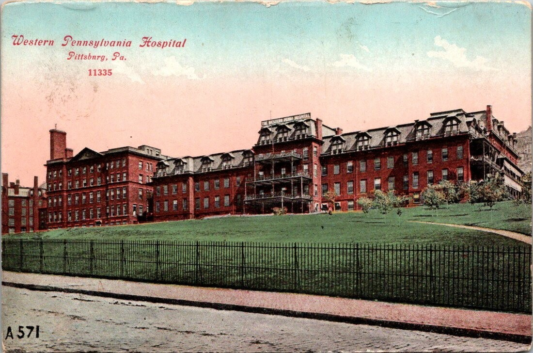 Postcard Western Pennsylvania Hospitals Pittsburgh Pa | eBay