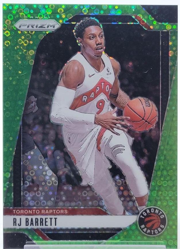 2024-25 Panini Prizm - RJ Barrett #101 Neon Green Fast Break Prizm /5 ...