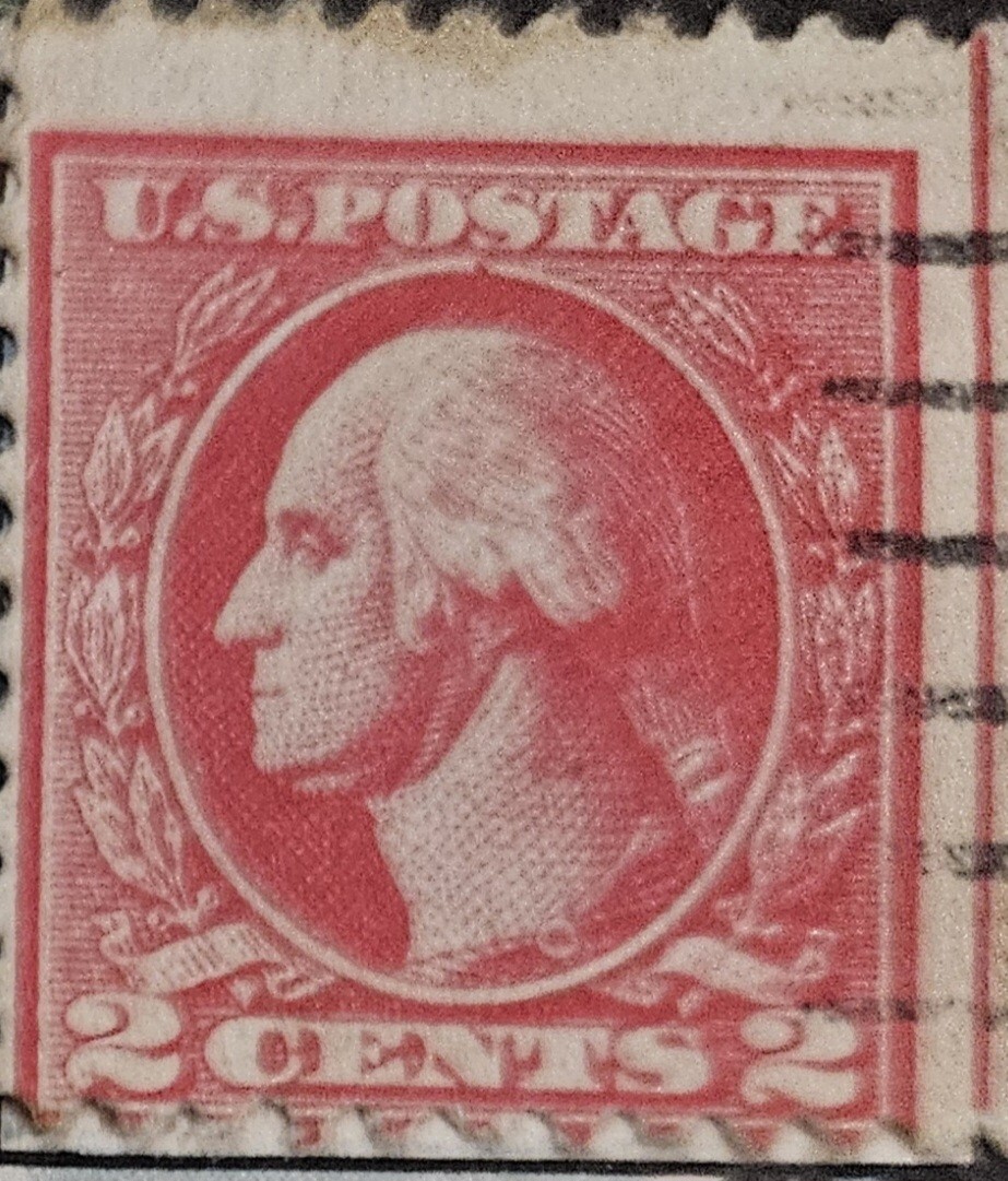 Rare George Washington Two 2 Cent Red Stamp! Great condition 1921 | eBay