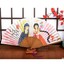 [*Korean Traditional Crafts] Folding Hand Fan Boy & Girl Korean Paper ...