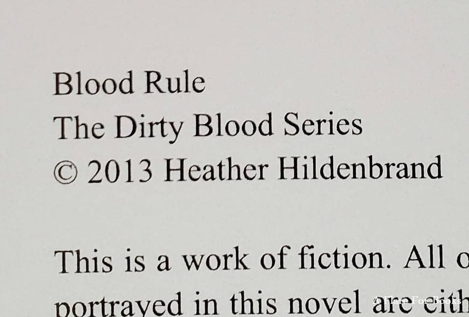 Blood Rule: The Dirty Blood vol. by Heather Hildenbrand - 1st Trade Pb ...