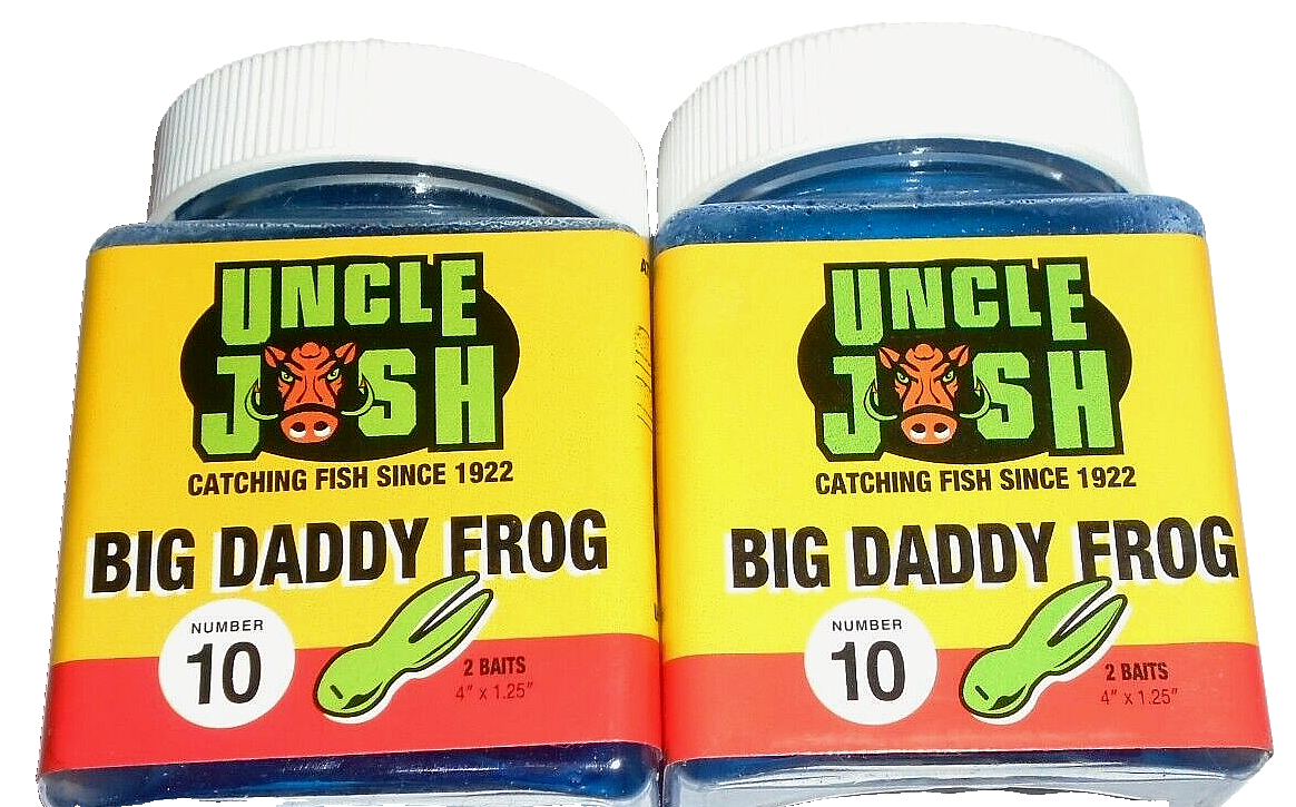 Uncle Josh #10 Big Daddy Pork Frog Soft Bait Jig Trailer (lot of 2-2 ...