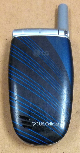 LG VX3300 - Blue and Silver ( U.S. Cellular ) CDMA Flip Phone -Very ...