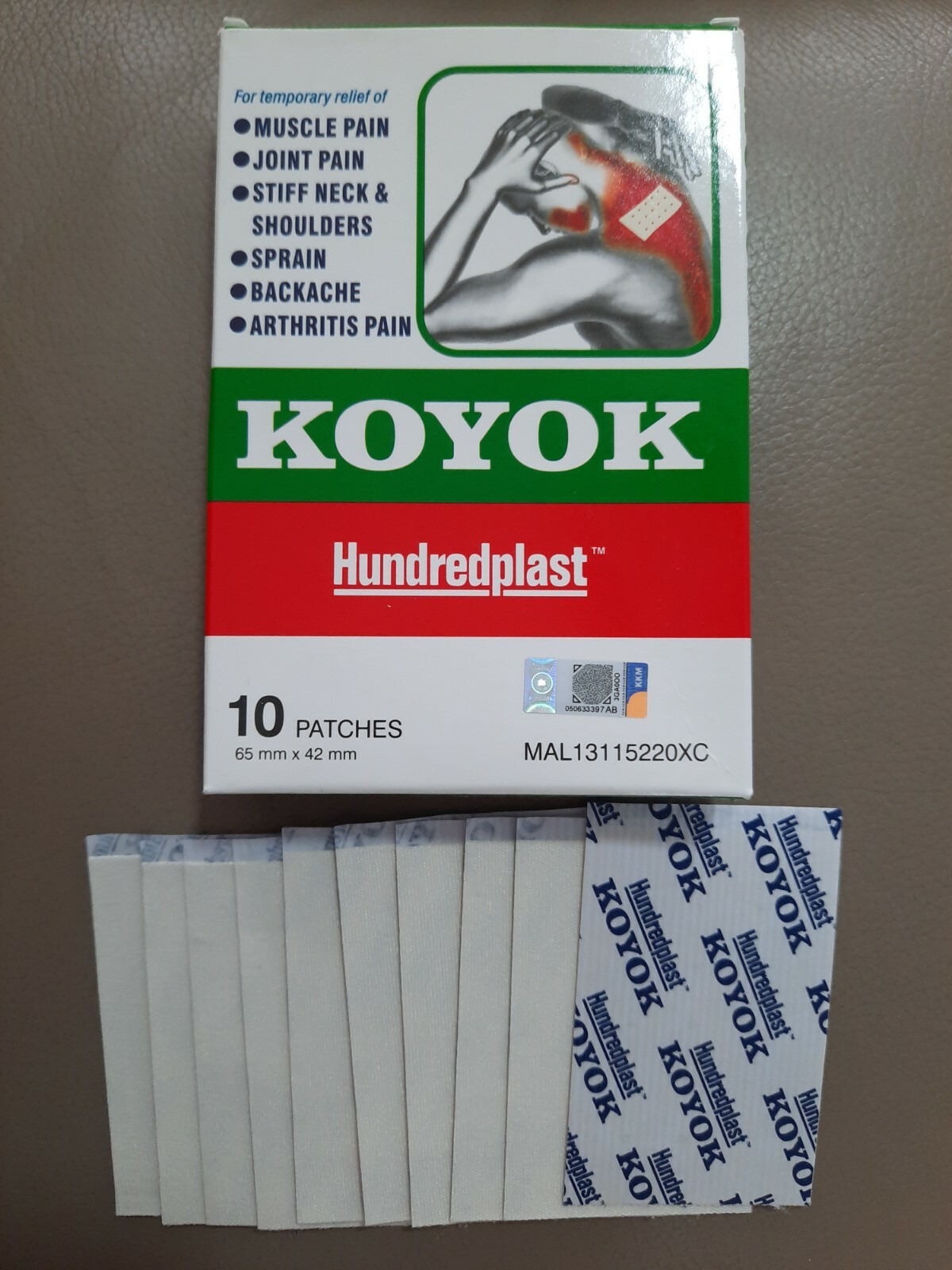 100 Patches Pain Relieving Patch Medicated Plaster KOYOK Hundredplast ...