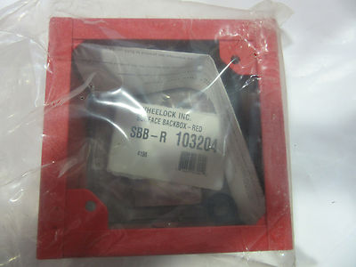 Wheelock 103204 Surface Back Box Red SBB-R W/Gromet NEW!!! Sealed Bag ...