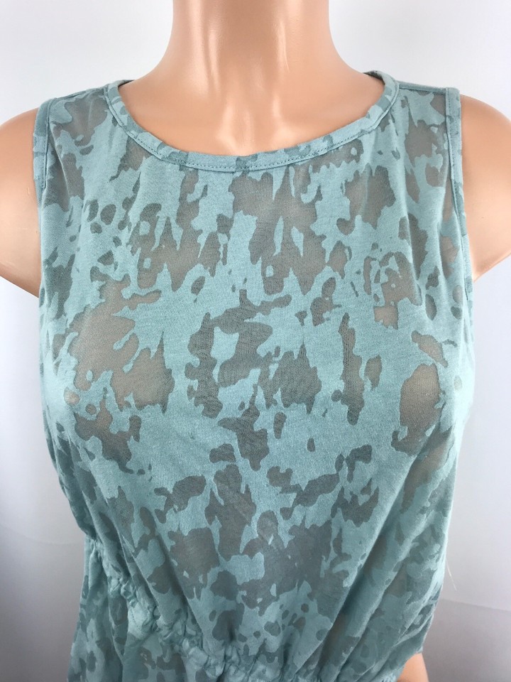 Joy Lab Tank Top Burnout Cinch S M L XL Light Blue JoyLab Target ...