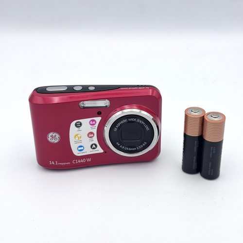 General Imaging Digital Camera GE C1440 W 14.1 MP - Red - Tested ...
