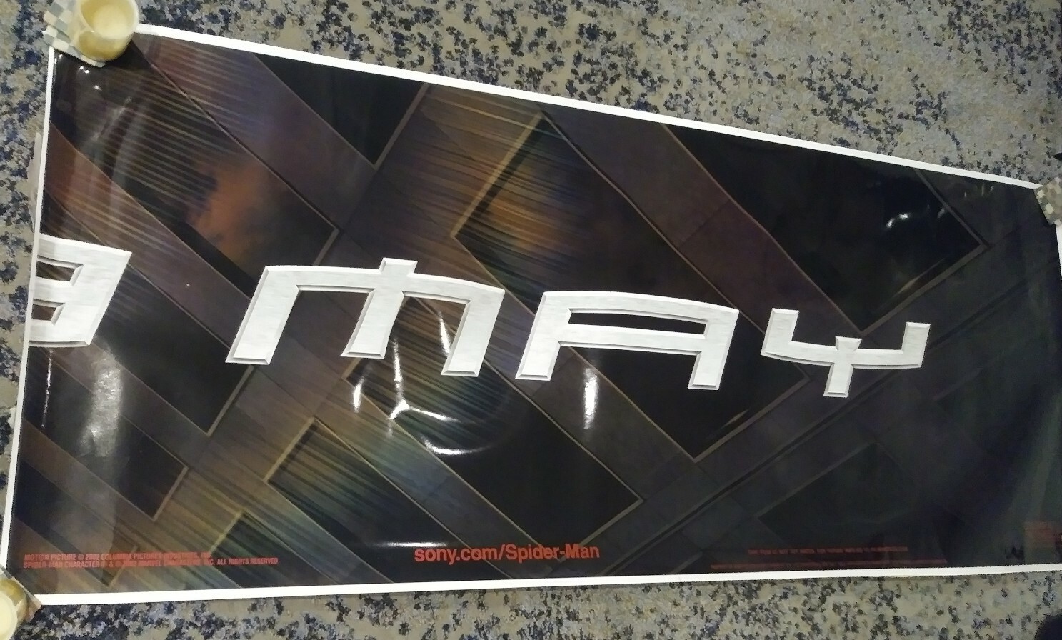 Authentic 2007 Flexcon Busmark Marvel Spider-Man 3 Bus Snipe Poster 144 ...