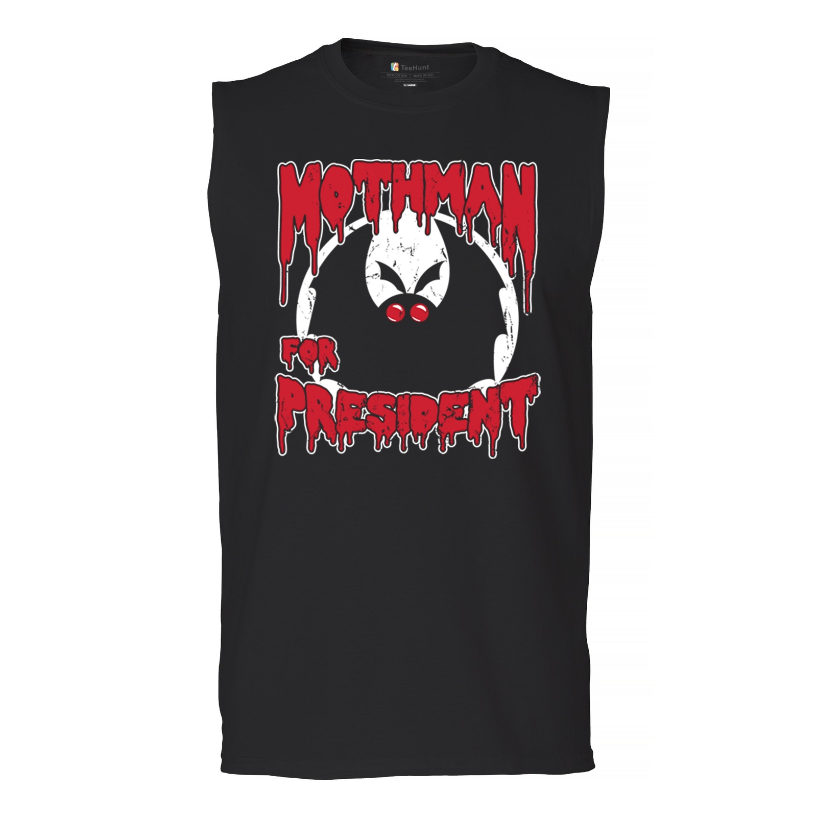Mothman For President 2024 Muscle Shirt Funny Meme Humor Pop Culture ...