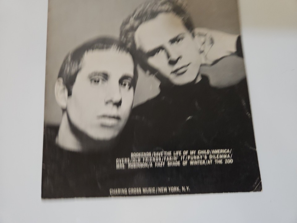 Vintage 1968 Simon & Garfunkel Bookends Piano Vocal Sheet Music Book ...