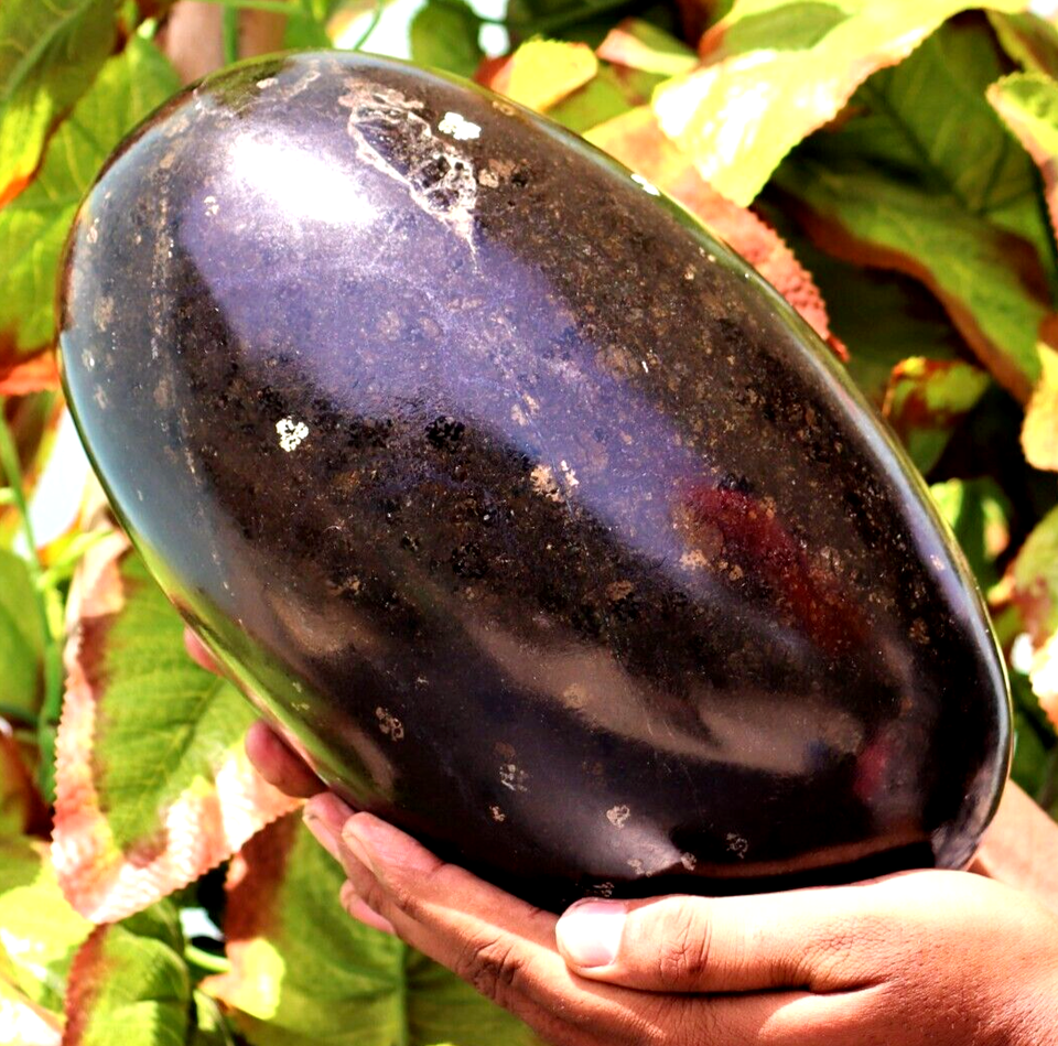 260MM Nuummite Coppernite Stone Healing Chakra Balance Gemstone ...