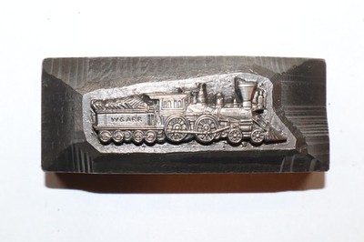 W&ARR WESTERN ATLANTIC RAILROAD TRAIN LOCOMOTIVE Antique Vintage Hub ...