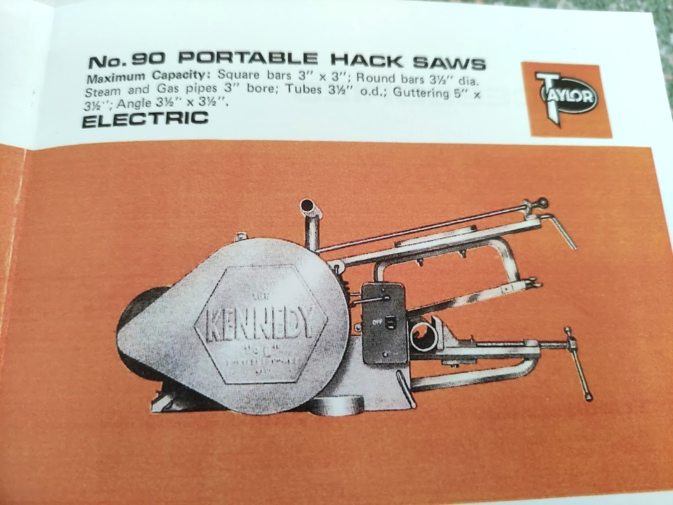 Kennedy Power hacksaw documents brochures instructions price list | eBay UK