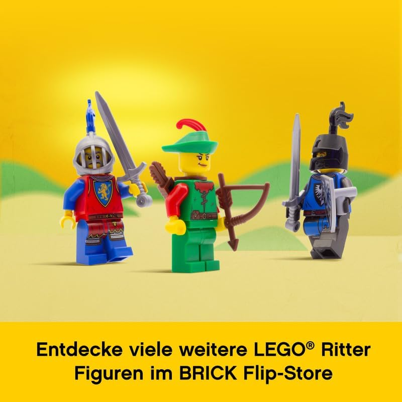 Lego Cavaliere, Set Di Statuette Black Falcon Con Con Spada, Scudo E ...