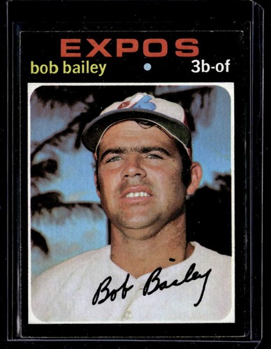 1971 Topps #157 Bob Bailey Montreal Expos EX-MT Baseball Card *B283 | eBay