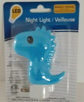 Intertek LED Night Light -Blue Dinosaur-120 Volt | eBay