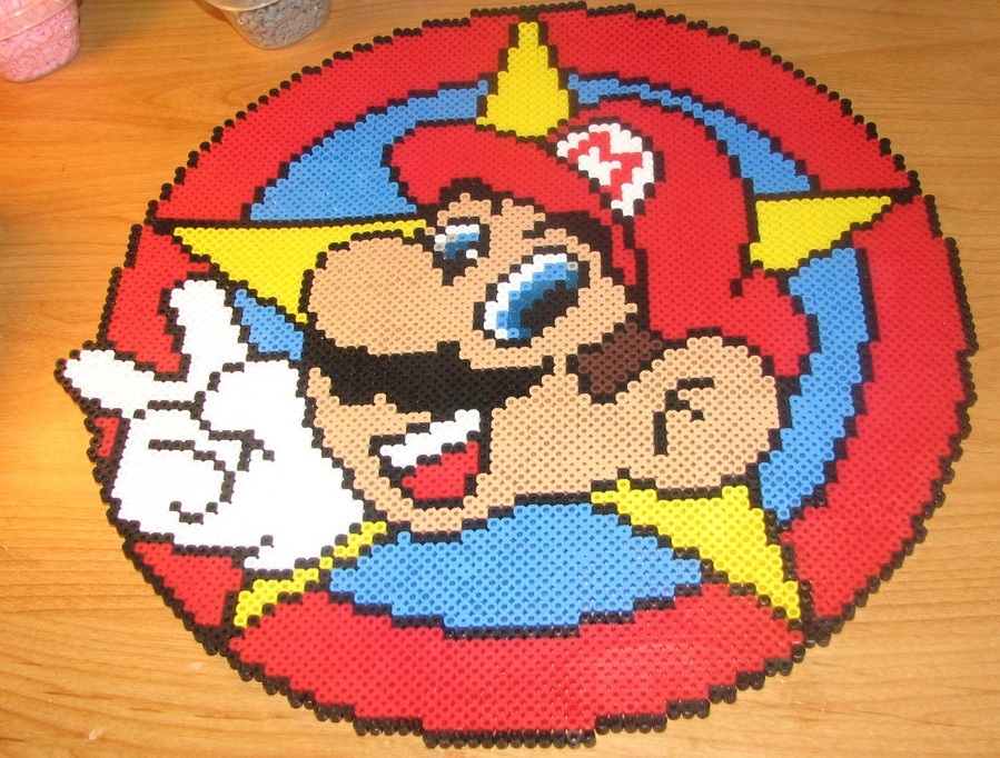 Big Mario Perler Beads