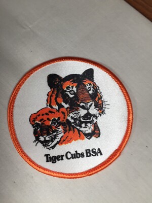 Cub Scout Tiger Rank round rubber back BSA Rank Patch | eBay