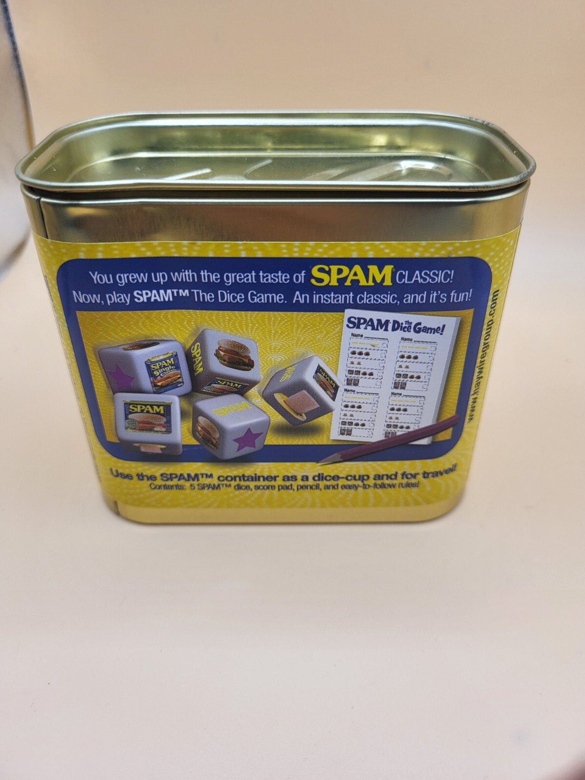 Spam The Dice Game 2009 Factory Ages 10 From Hormel Foods for sale ...