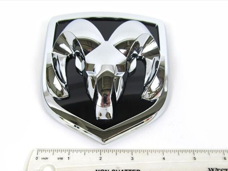 2006-2012 Dodge Ram 1500 Chrome Grille Rams Head Emblem/Badge ...