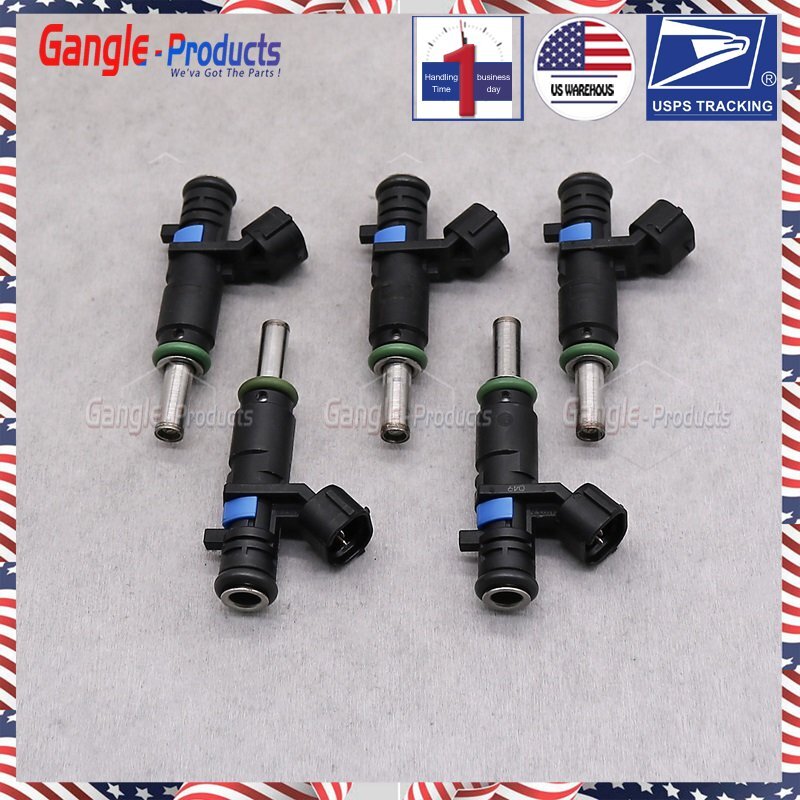 SET of 5 Flow Matched Fuel Injector 07K906031C for 2007-2014 VW Jetta 2 ...