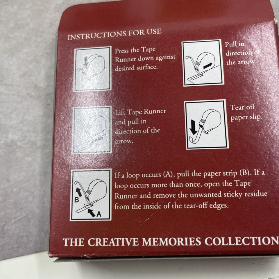 Creative Memories Tape Runner Double-Sided Self Adhesive 33 Feet New | eBay