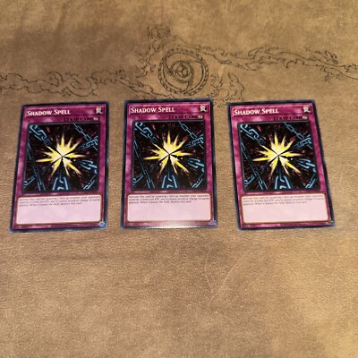 Yugioh! Shadow Spell x3 LDK2-ENK35 Playset NEW Unlimited NM/M | eBay