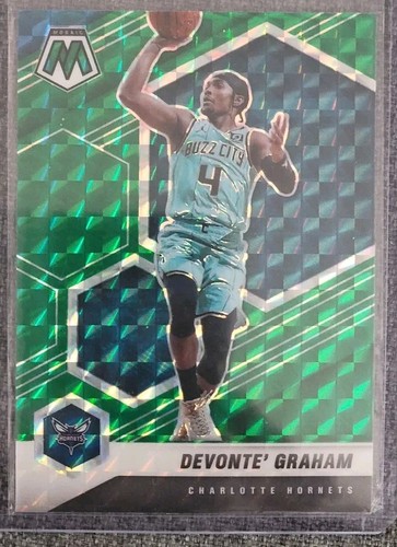2020-21 Devonte Graham Panini Mosaic Green Wave Charlotte Hornets | eBay UK