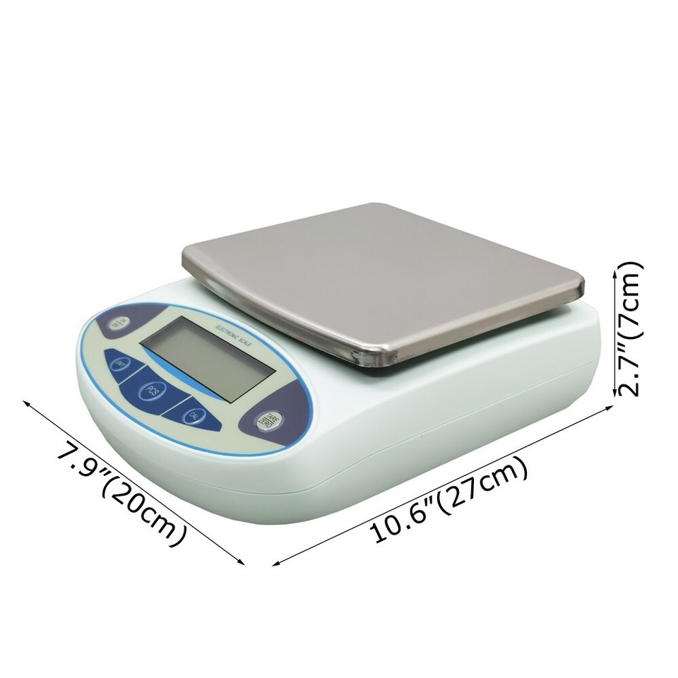5kg/0.1g AC110-220V or 9V battery Electronic Scale g/ct/oz/ozt/lb/tol ...