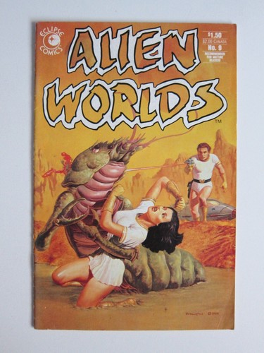 ALIEN WORLDS #9 VG/FN 1985 ECLIPSE COMICS SEXY JOHN BOLTON COVER ART LAST ISSUE | eBay