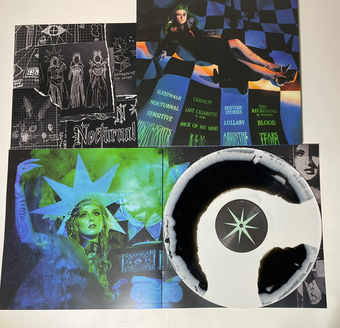 Mothica “Nocturnal” UO Ltd Ed 1/1000 Black/White Smush vinyl LP🪩NEW/SEALED🪩 | eBay