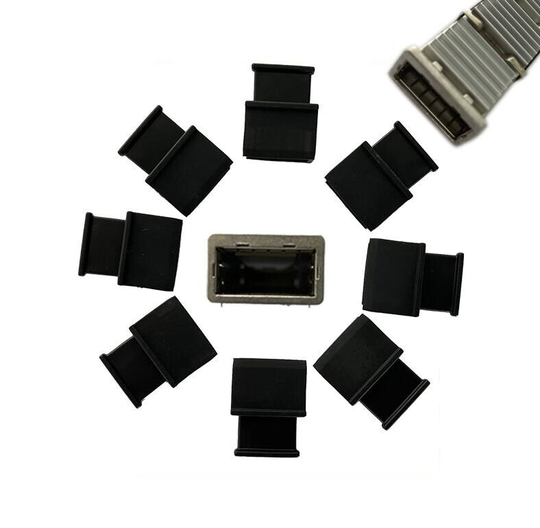 100x Anti Dust Plugs Stopper Cover Caps for 40G 100G QSFP+28 Module ...