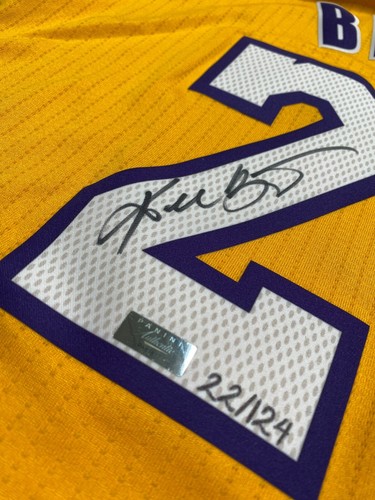 Kobe Bryant "Mamba Out" Signed #24 Authentic Los Angeles Lakers Jersey ...