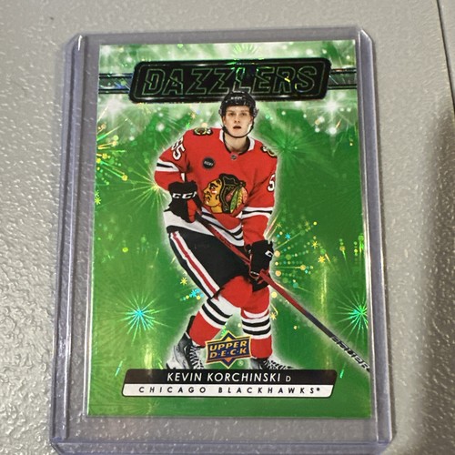 2023-24 UD Extended Dazzlers Green DZ-115 Kevin Korchinski, Chicago ...