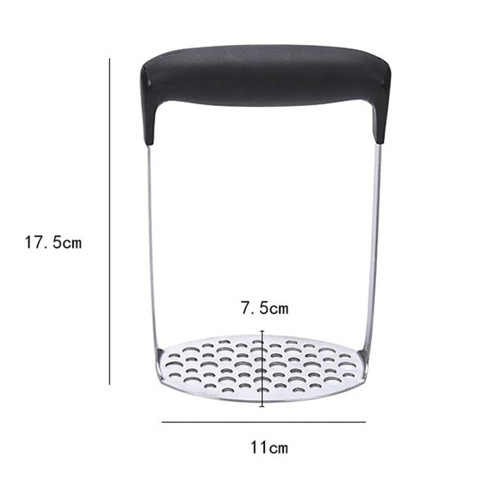 Crusher Potato Masher Long Head Hole Multifunction Stainless Steel ...