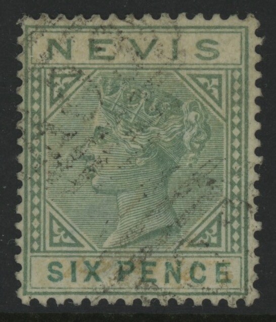 NEVIS, USED, #28, NICE CENTERING | eBay