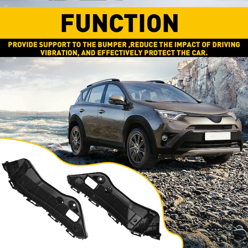 For 2016 2018 Toyota Rav4 Front Bumper Support Spacer Retainer Brackets ...