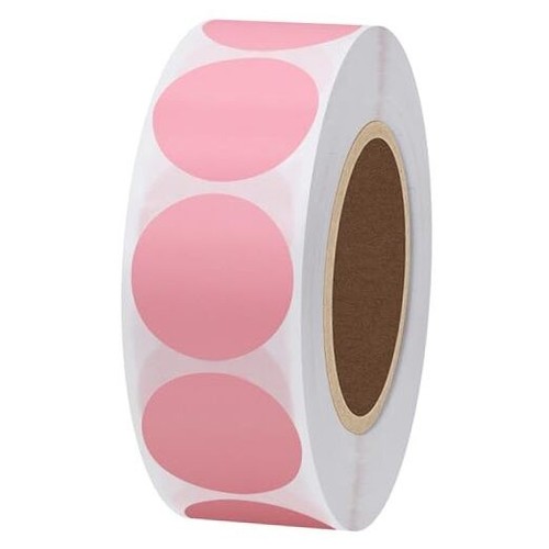 Color Coding Dot Labels 1" Round Natural Paper Stickers Adhesive Label ...