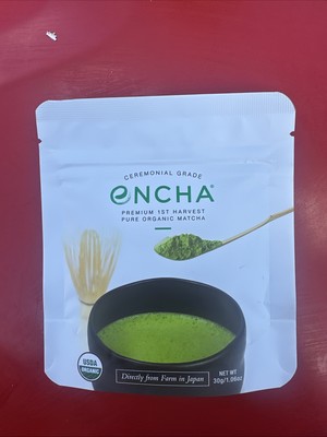 Encha Ceremonial Grade Matcha Powder, Organic First Harvest Japanese ...