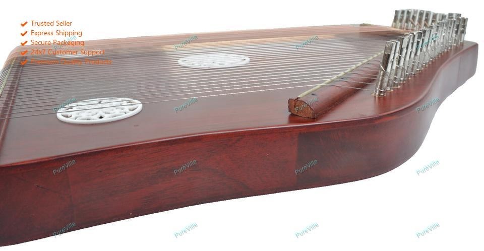 Swarmandal 36 Strings Surmandal For Meditation with Carry Box, Tuning ...