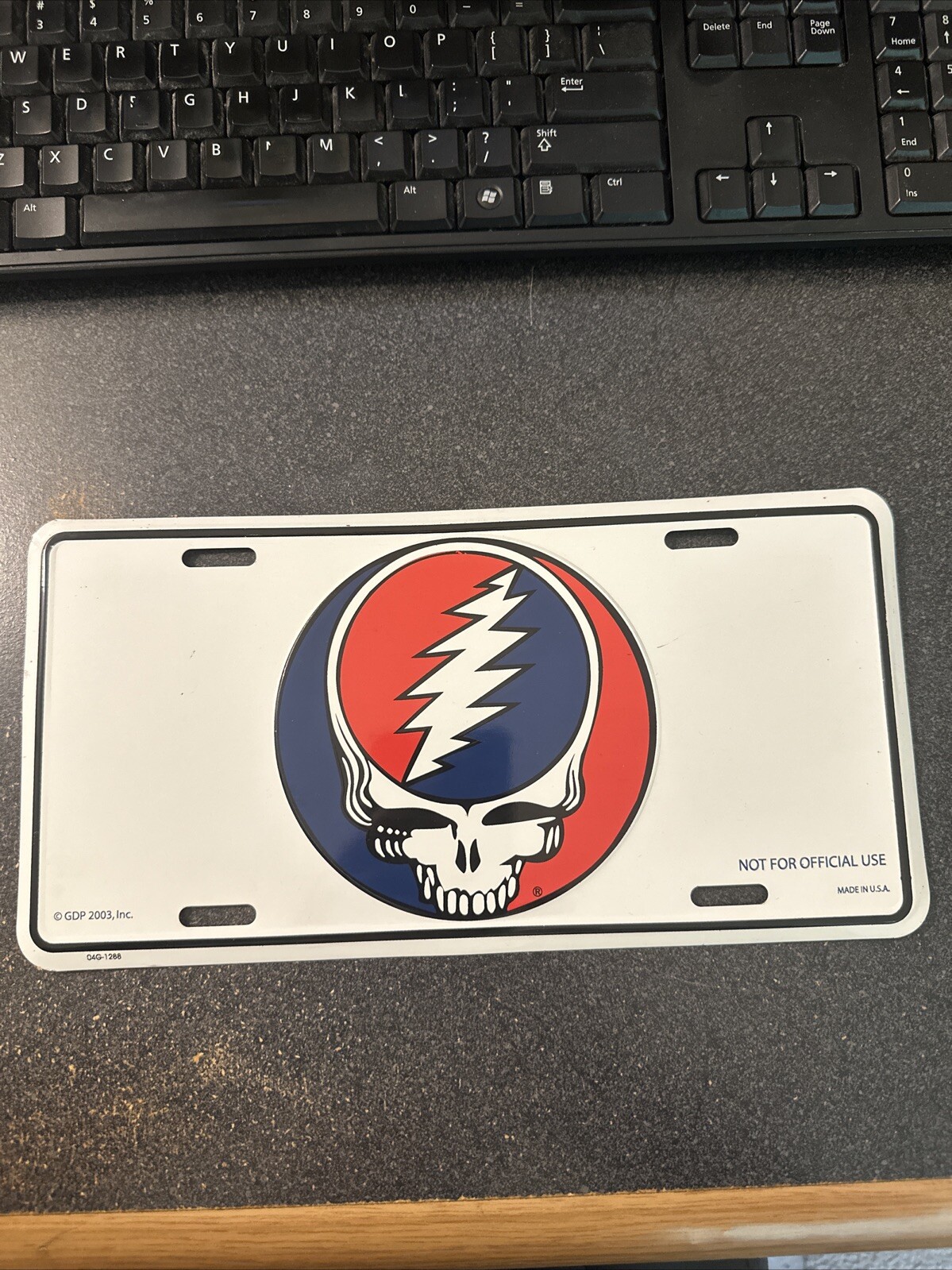 2003 Grateful Dead Steal Your Face License Plate GDP 2003, Inc. Never ...