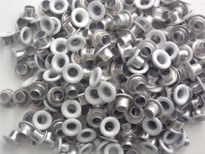 1/8" eyelets WHITE pk of 50 round scrapbooking craft eyelet card making ...