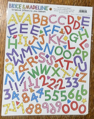 Creative Imaginations BRYCE & MADELINE San Serif Tossed Alphabet Alpha ...