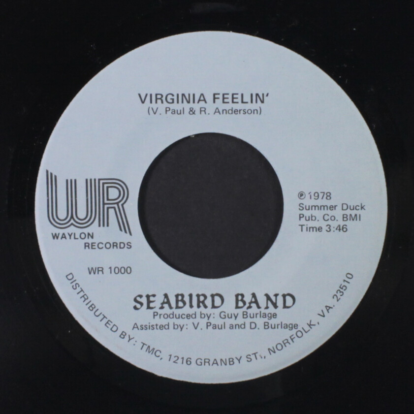 SEABIRD BAND: don't disguise / virginia feelin' Waylon Records 7 ...