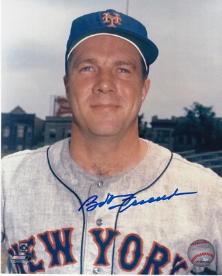 BOB FRIEND NEW YORK METS ACTION SIGNED 8x10 | eBay