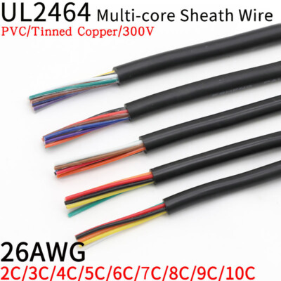 UL2464 26AWG Sheathed Multi Core Cable 2-10Cores Electrical Cable Wire ...