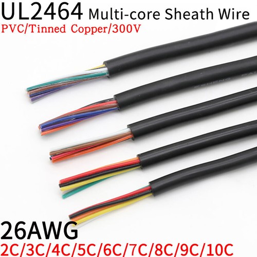 UL2464 26AWG Sheathed Multi Core Cable 2-10Cores Electrical Cable Wire ...