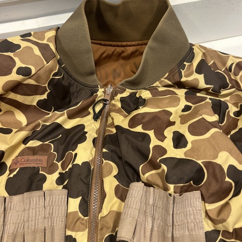 Vintage Columbia Camo Duck Hunting Jacket Reversible W Shell Holder | eBay